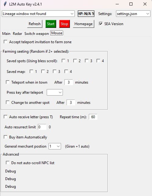 Auto Tool L2M for Purple Lineage 2 Mobile